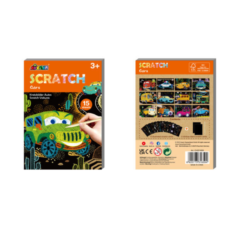 MINI SCRATCH BOOK - voitures | Le Phare du Jeu